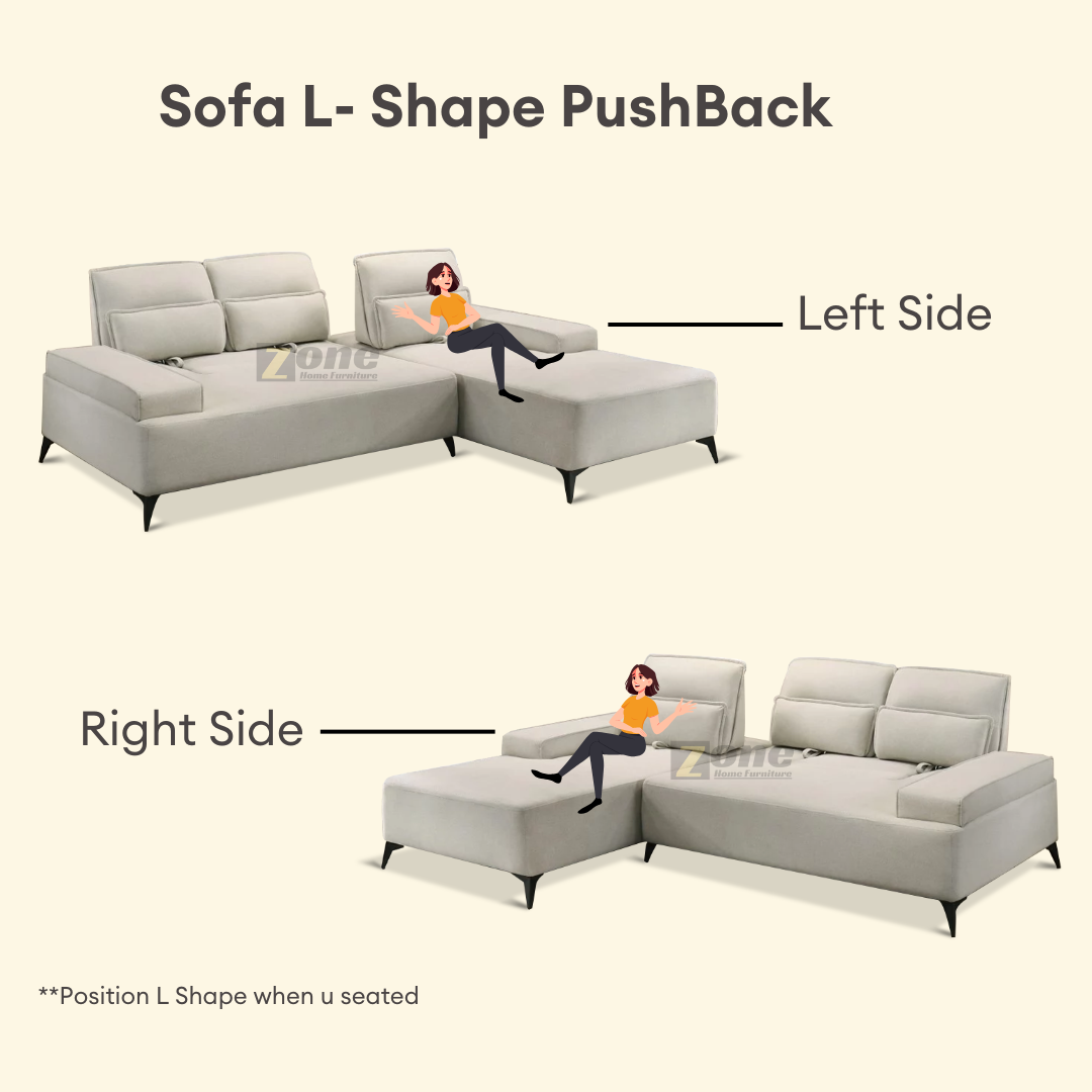 ⭐Free Installation⭐ANA Push Back sofa / 3 Seater or L shape / velvet ...