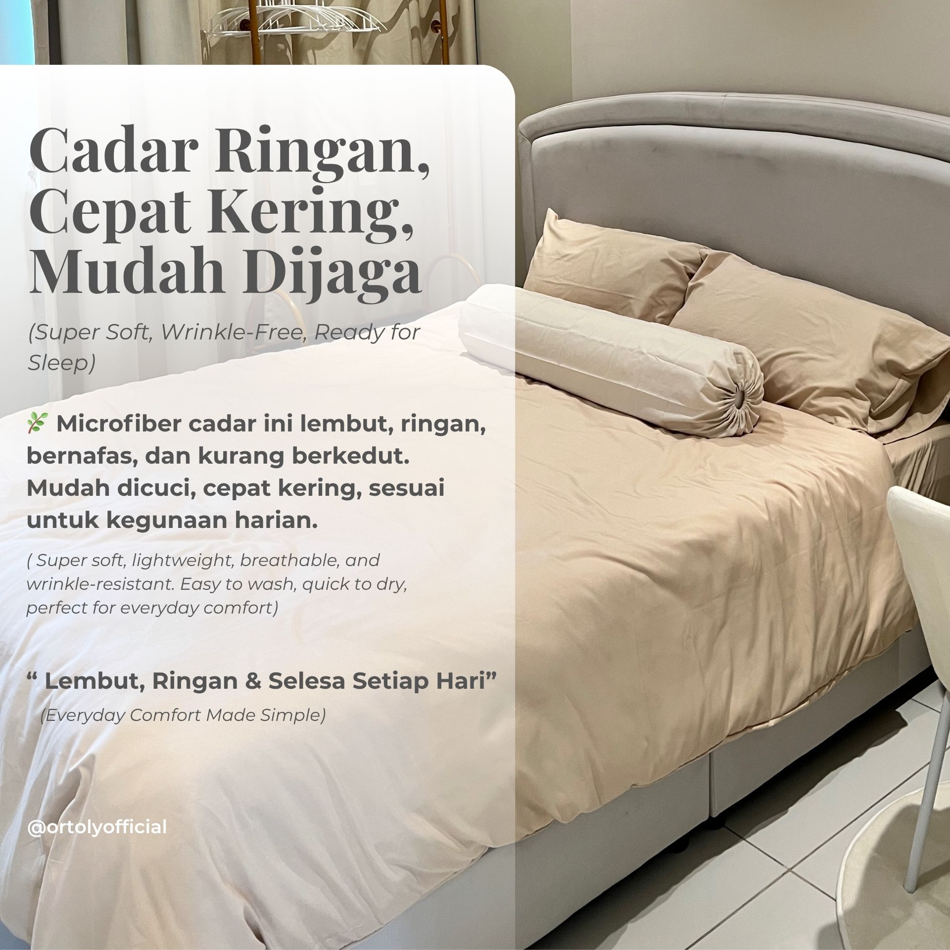 🇲🇾 𝗥𝗘𝗔𝗗𝗬 𝗦𝗧𝗢𝗖𝗞 𝟮𝟰𝗵𝗼𝘂𝗿𝘀 🚚【Ortoly Muji Style Minimalist Microfiber ...