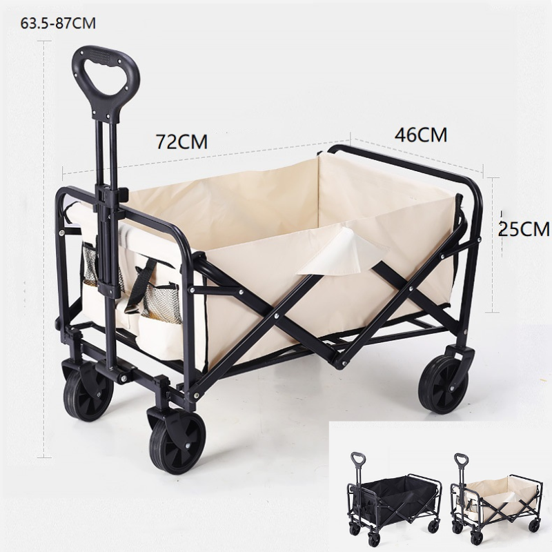 Foldable Wagon Outdoor Trolley Wagon Camping Trolley foldable Cart Tool ...