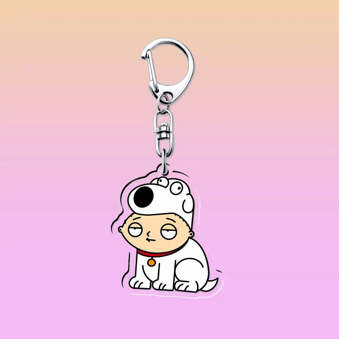 Watak kartun Stewie Griffin ialah rantai kunci wanita, rantai kunci dan ...