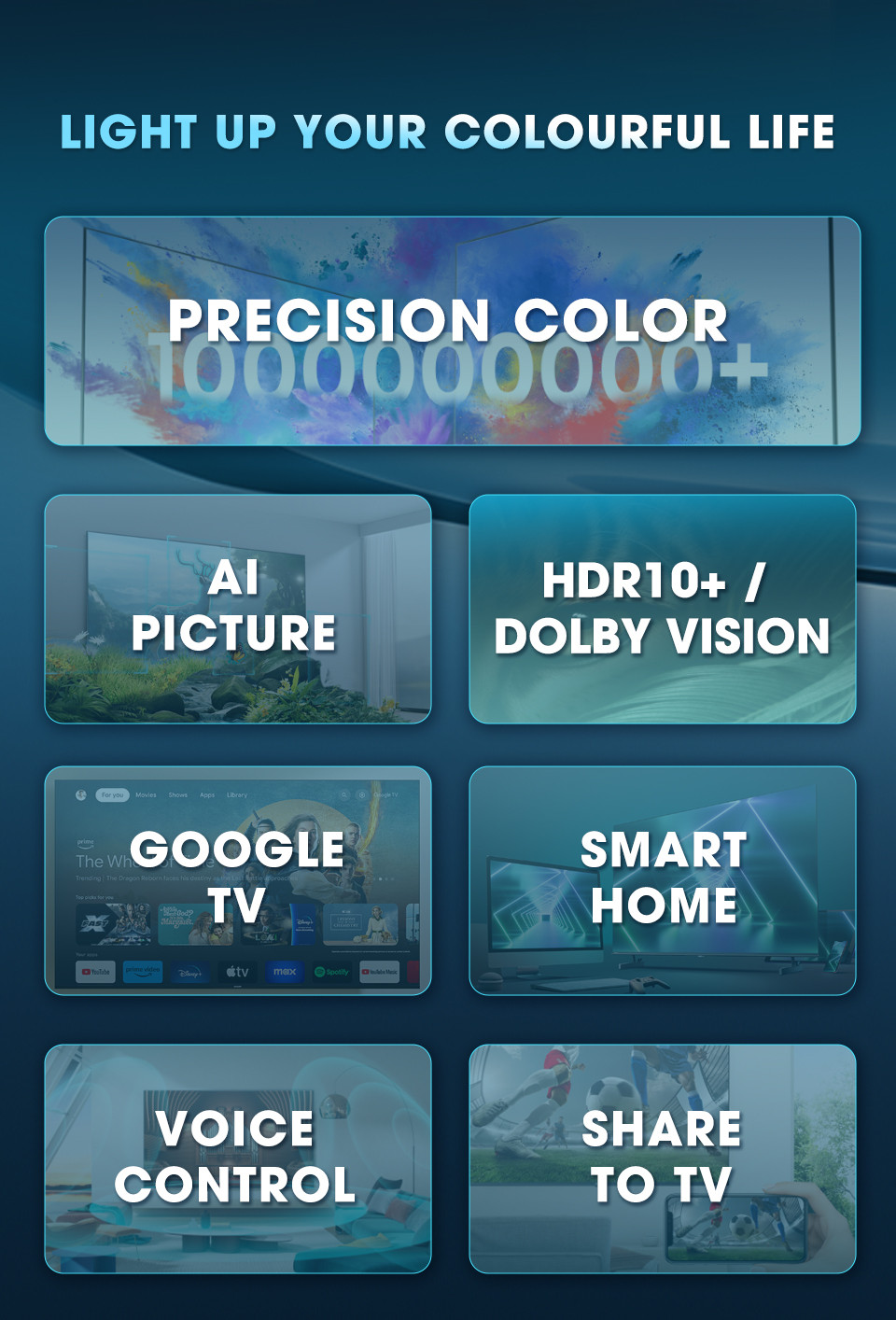 [FREE Ship + Bracket] Hisense Siri E7N QLED 4K Quantum Dot Google TV 55 ...