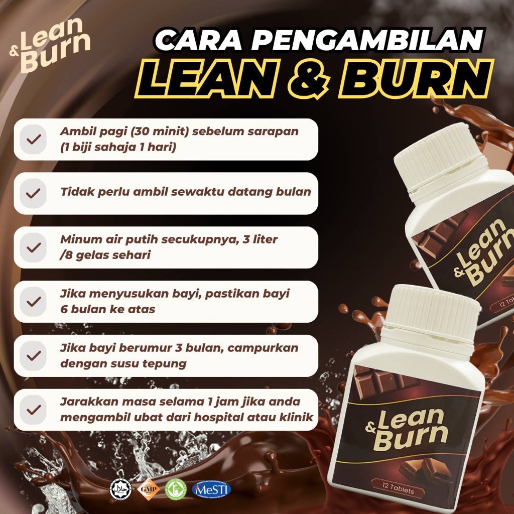 Lean&Burn Original HQ Coklat Kurus [READY STOCK] | Shopee Malaysia