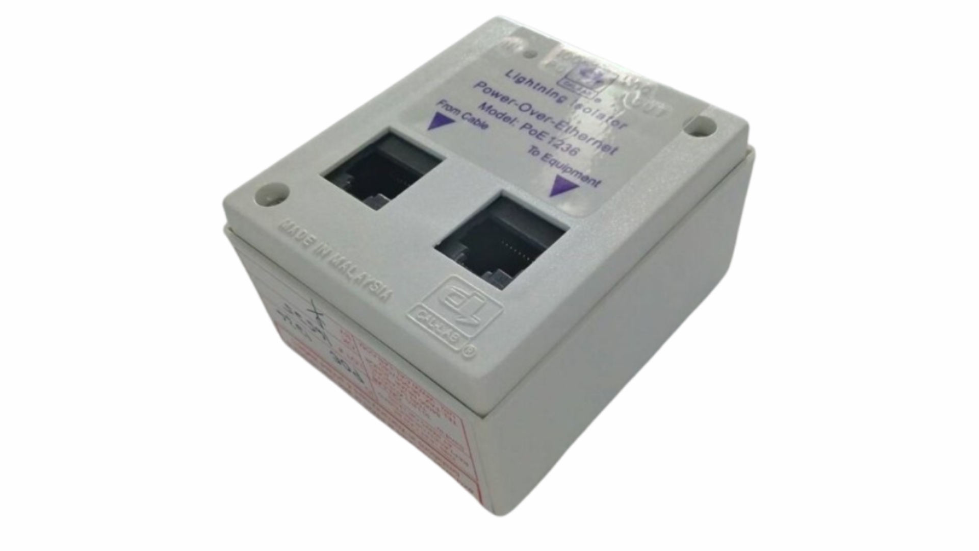 CAL-LAB Callab Lightning Surge Isolator Protector For POE UTP LAN IP ...
