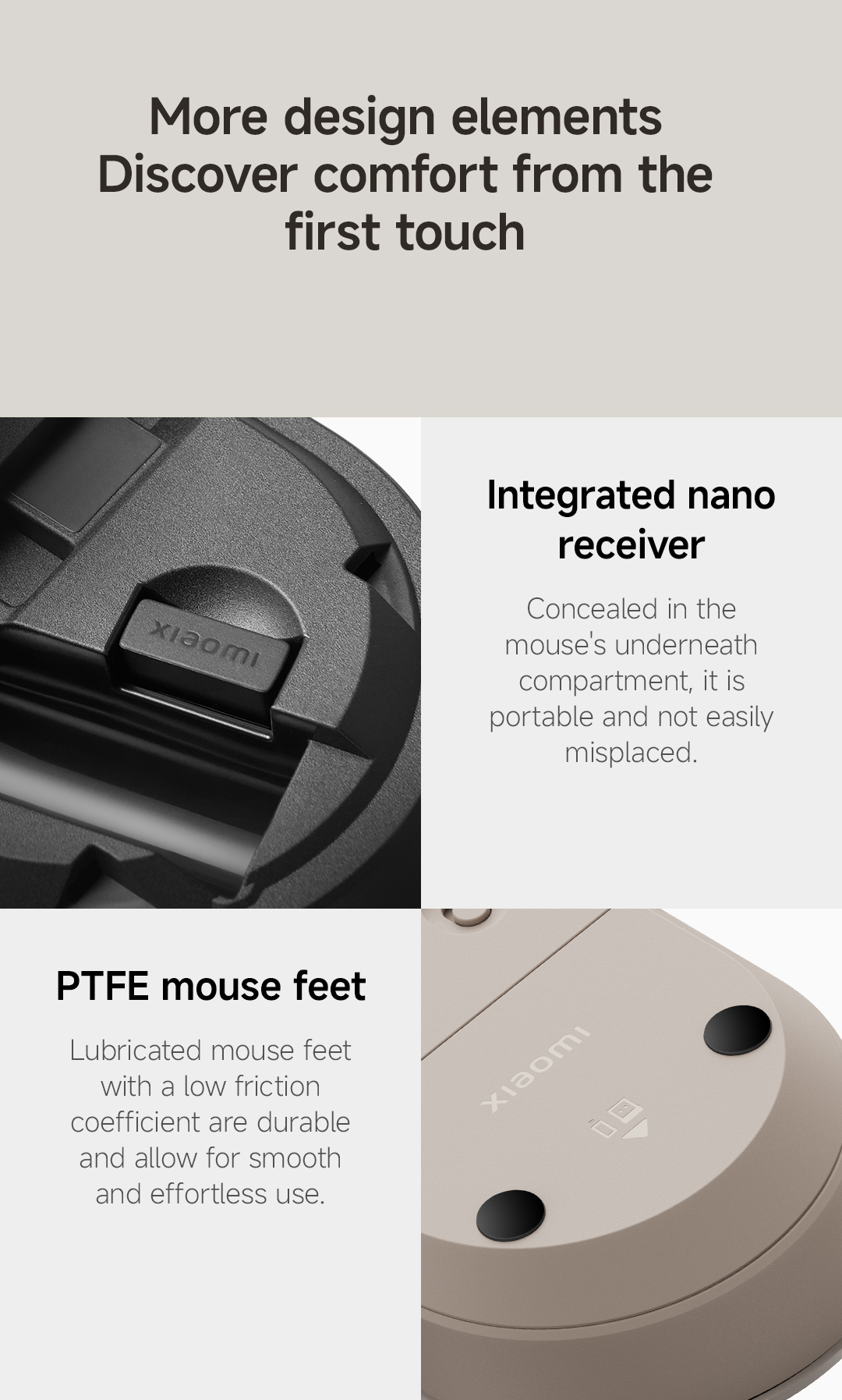 Xiaomi Wireless Mouse Lite 2 | 2.4GHz Wireless Connection | Ergonomic ...