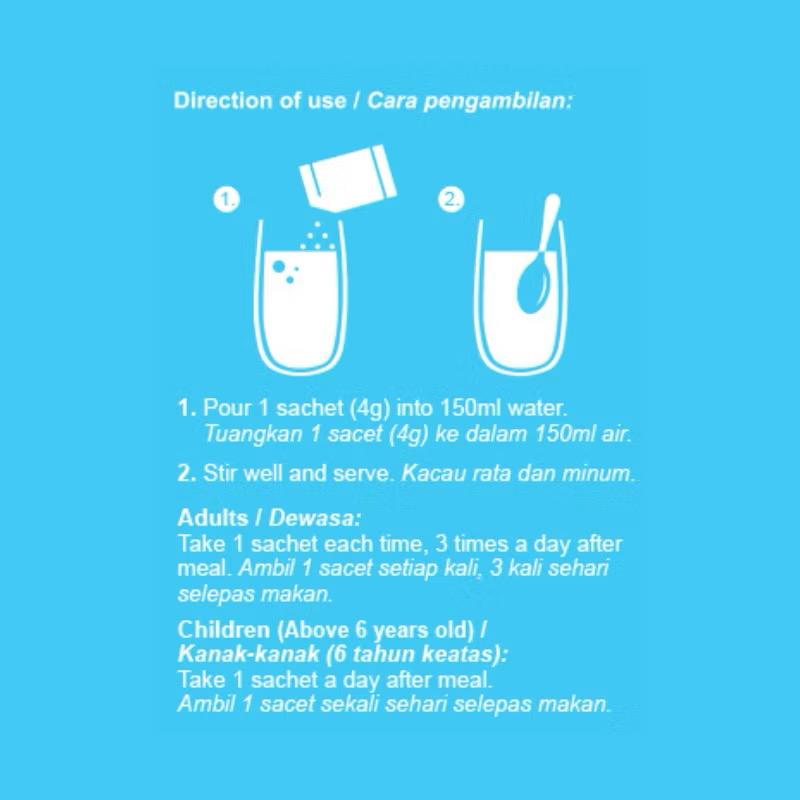 CoolDown Effervescent Powder Drink | 3 Sachets Per Box | Body Heatiness ...