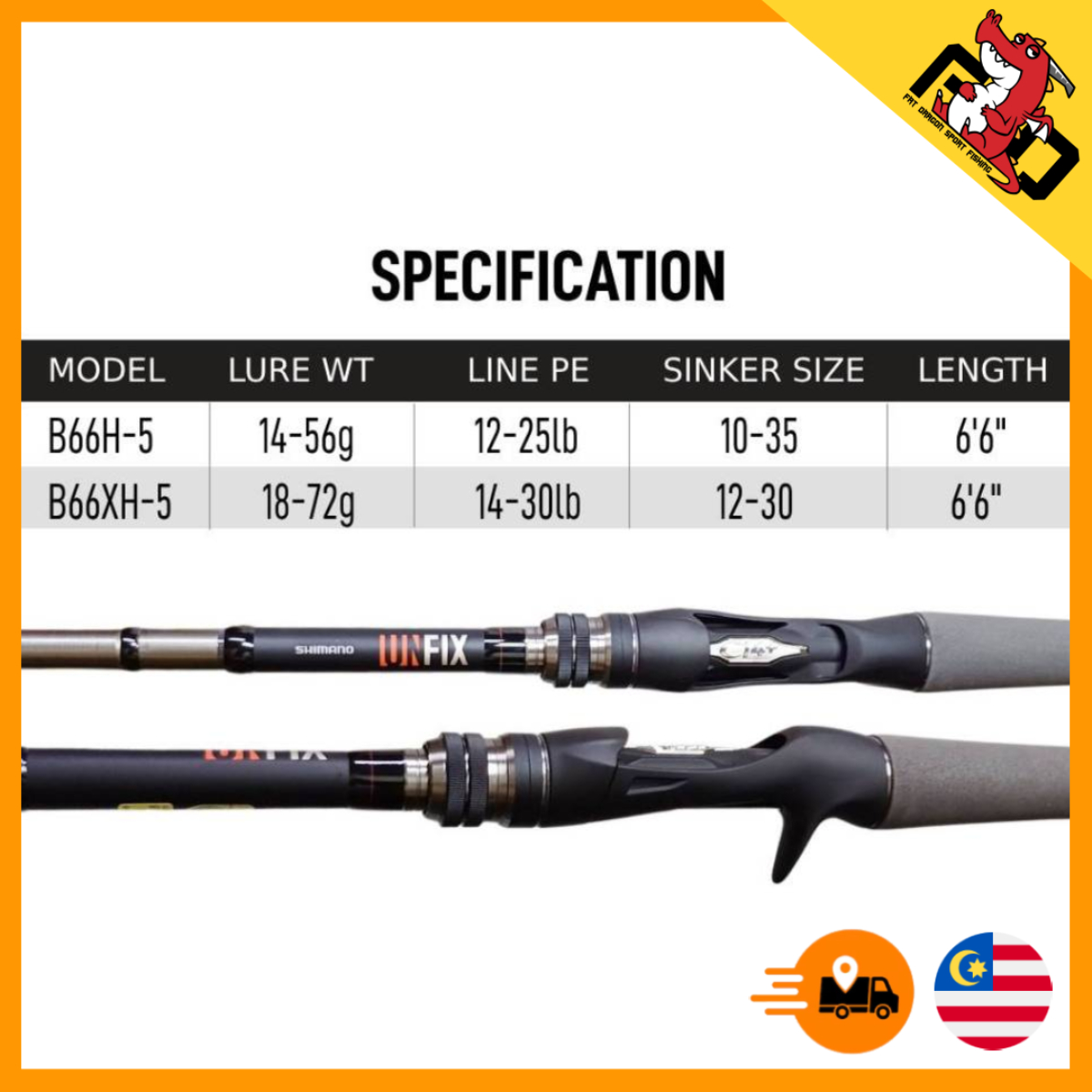 SHIMANO UNFIX TRAVEL ROD 5PCS JORAN PANCING BAITCASTING BC | Shopee Malaysia