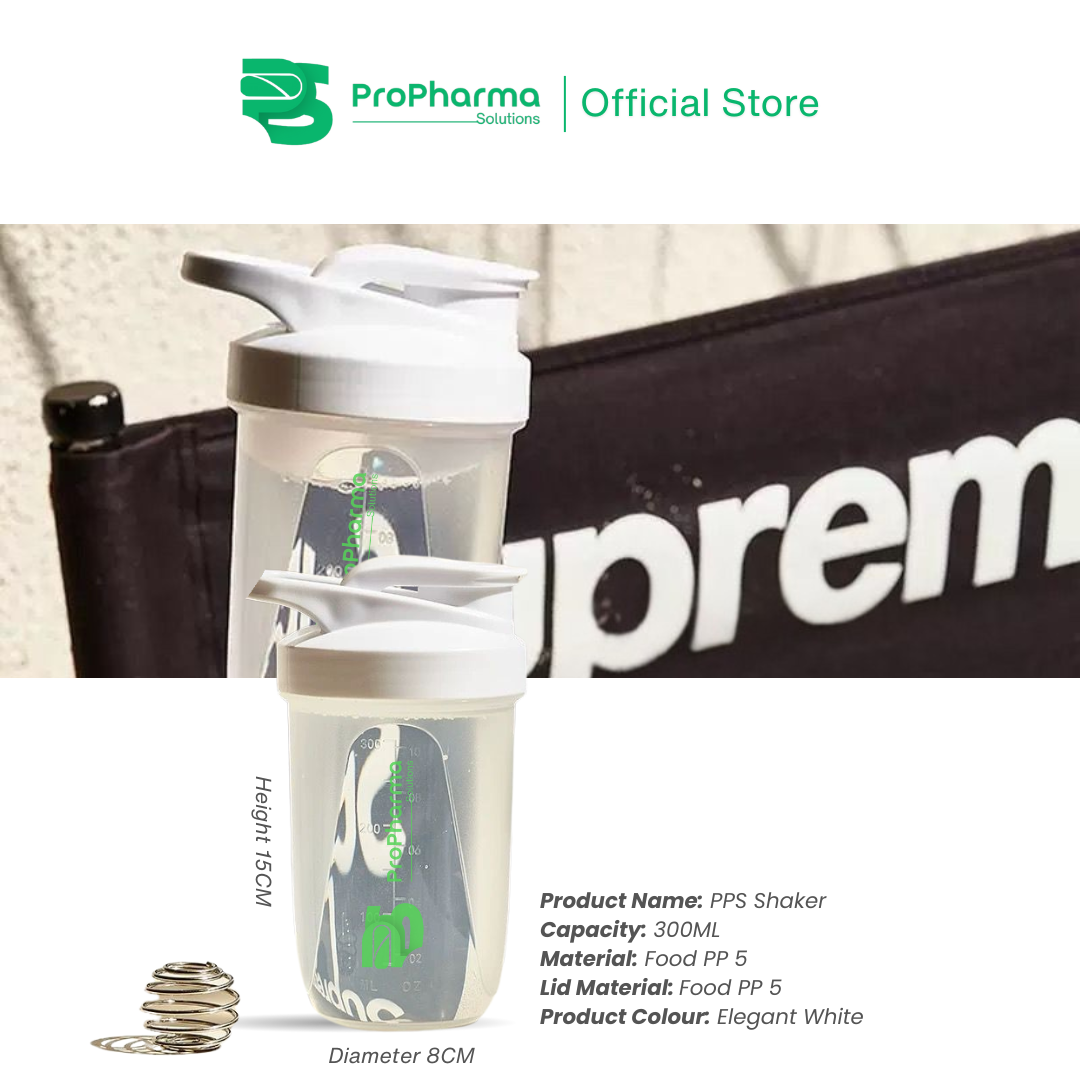 PPS Pro Pharma Solutions | Shaker Bottle | PP 5 BPA Free | 300ml ...