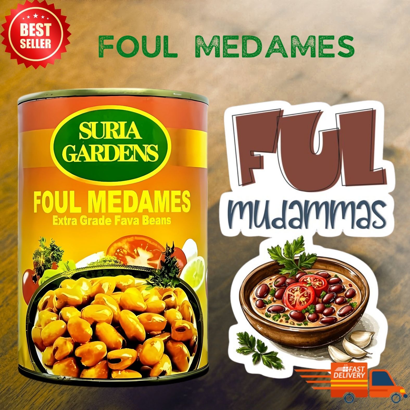 Suria Gardens Fava Beans (Foul Medames) – Broad White Beans / Kacang ...