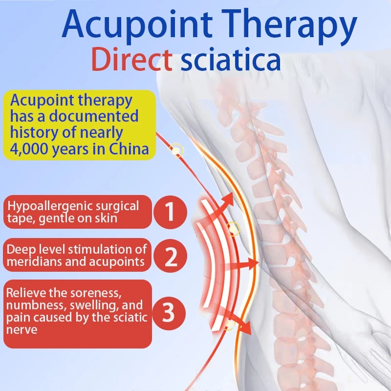 10Pcs Japan sciatica pain relief patch 12 stickers/box lumbar & back ...