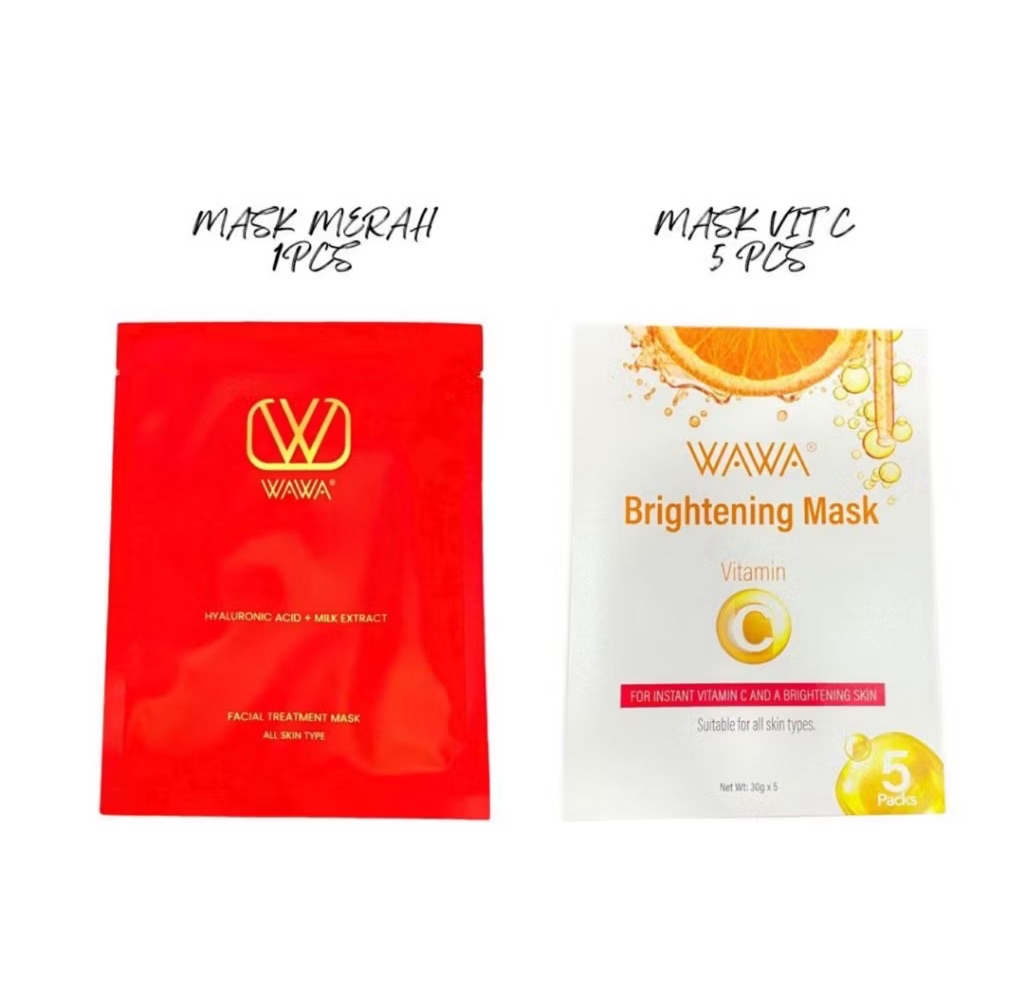 (SHIP IN 36 HRS) WAWA BRIGHTENING SHEET FACIAL MASK | Shopee Malaysia