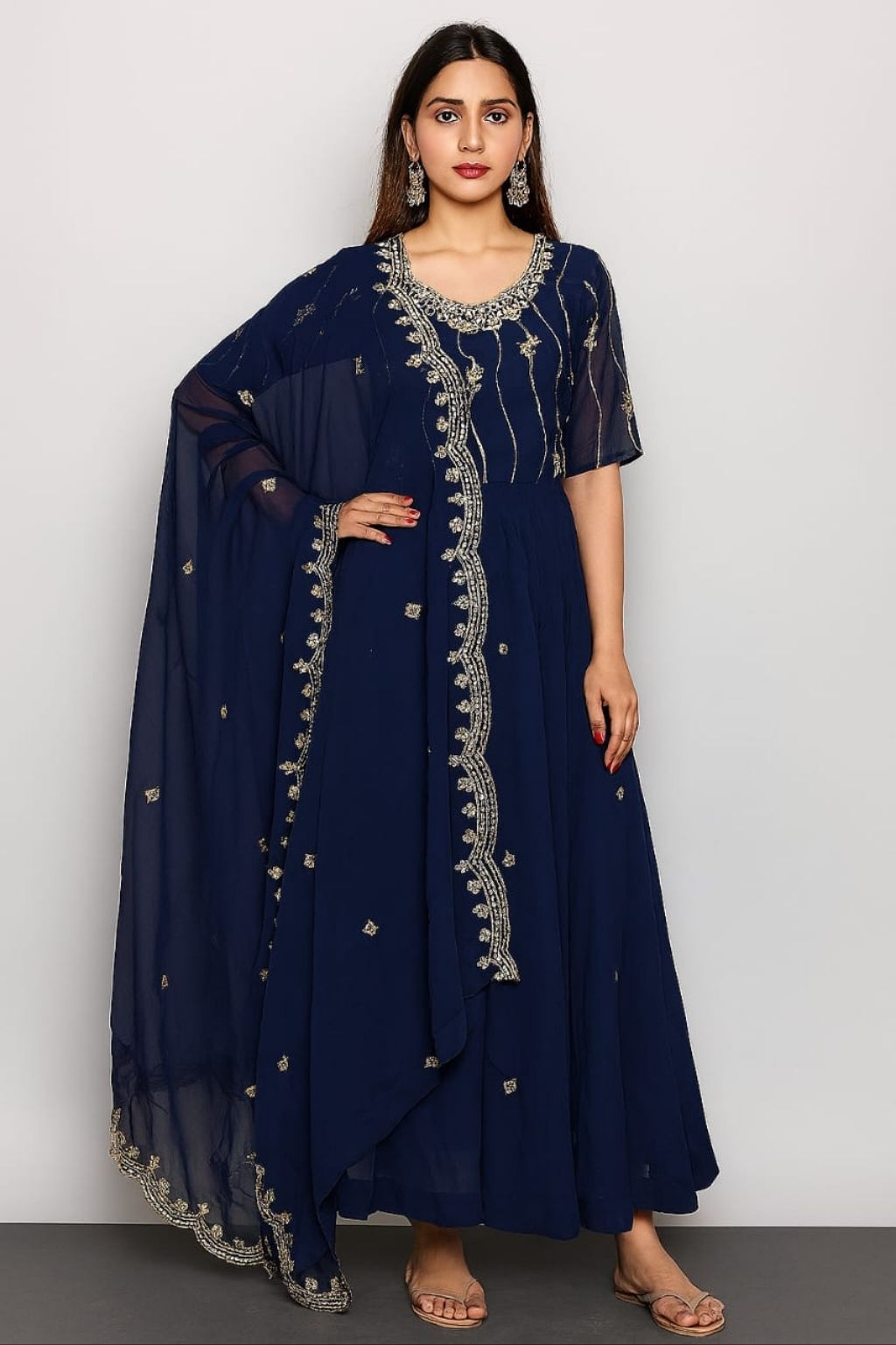 🇲🇾 Gaun Anarkali: Sejenis pakaian tradisional India yang mempunyai ...