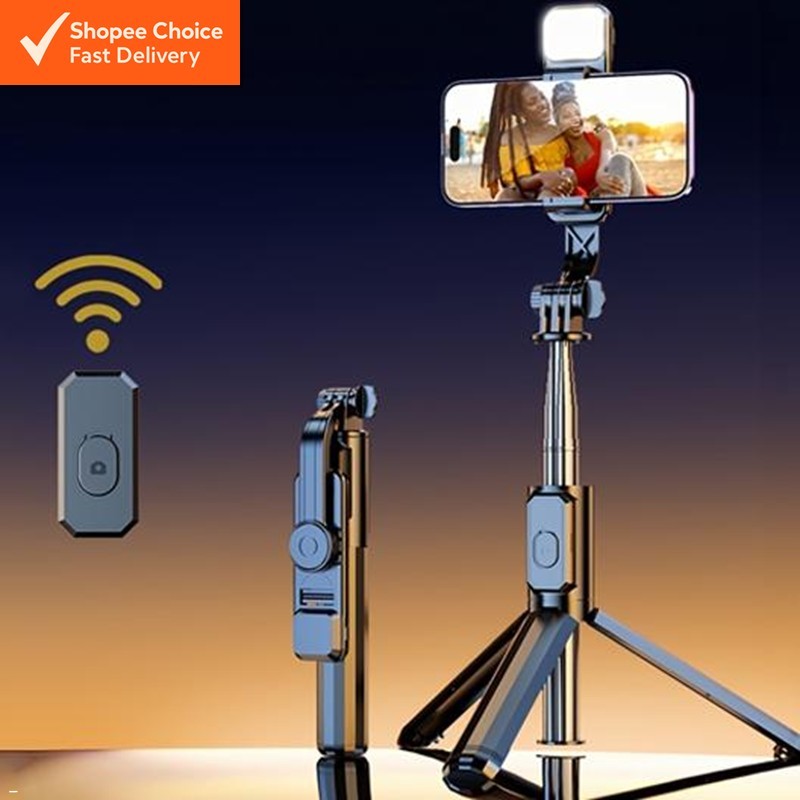 3-in-1 Bluetooth Selfie Stick - 360° Rotation Monopod Tripod with ...