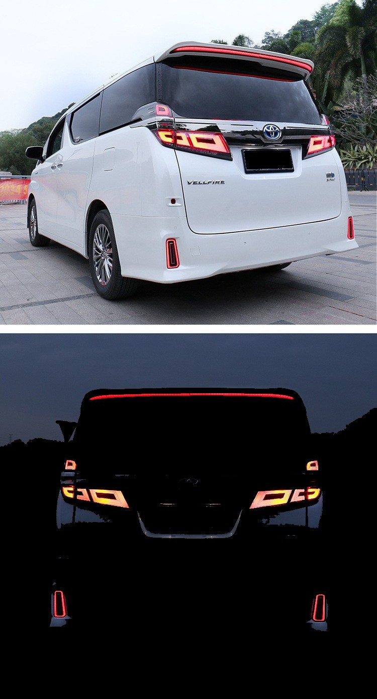 Toyota Alphard Vellfire AGH30 LED Spoiler 2015-2023 Alphard Spoiler ...