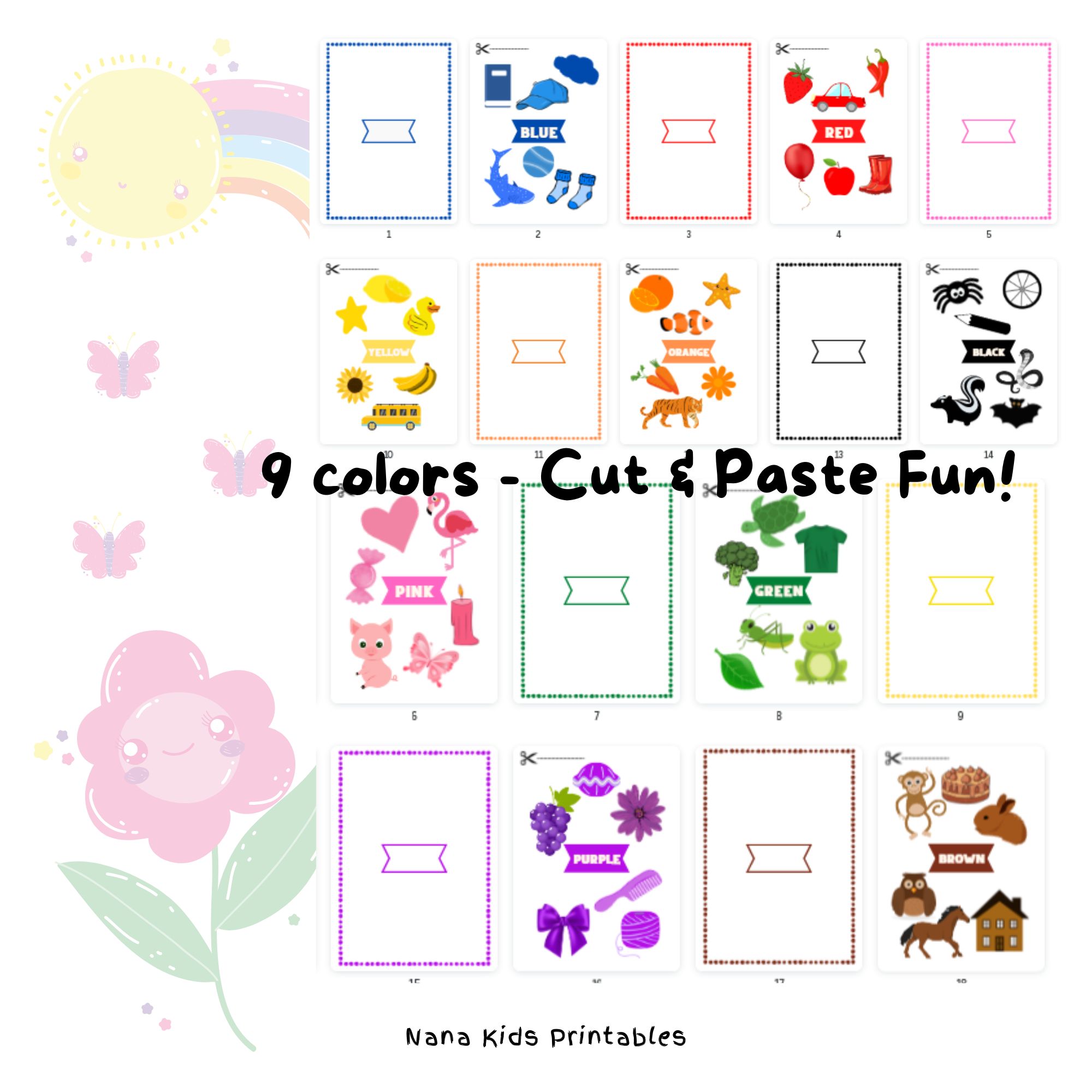 [PDF] C01 | Color Matching Worksheets for Kids - Printable Activity Set ...