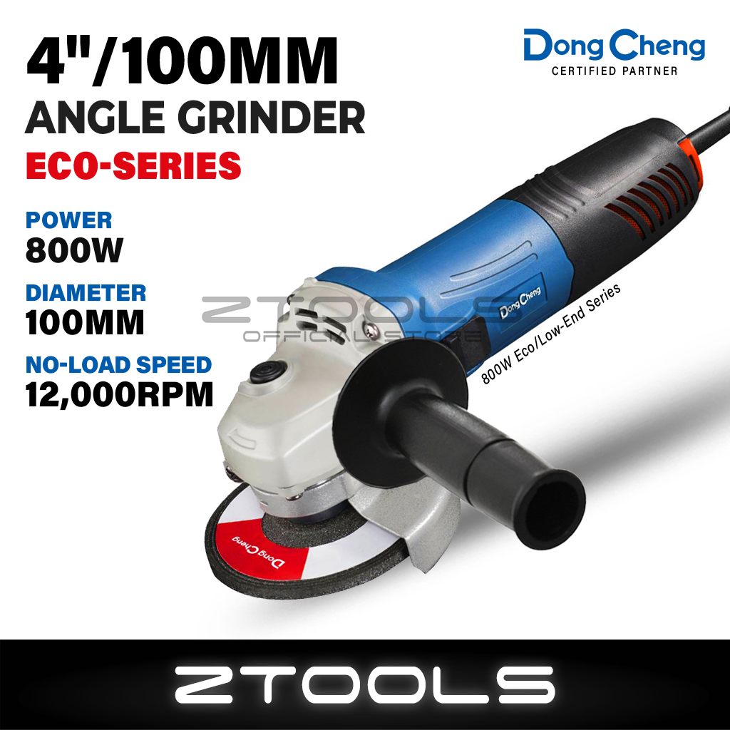 (Combo) DongCheng Angle Grinder 4" Mesin Canai Potong Besi Grander ...