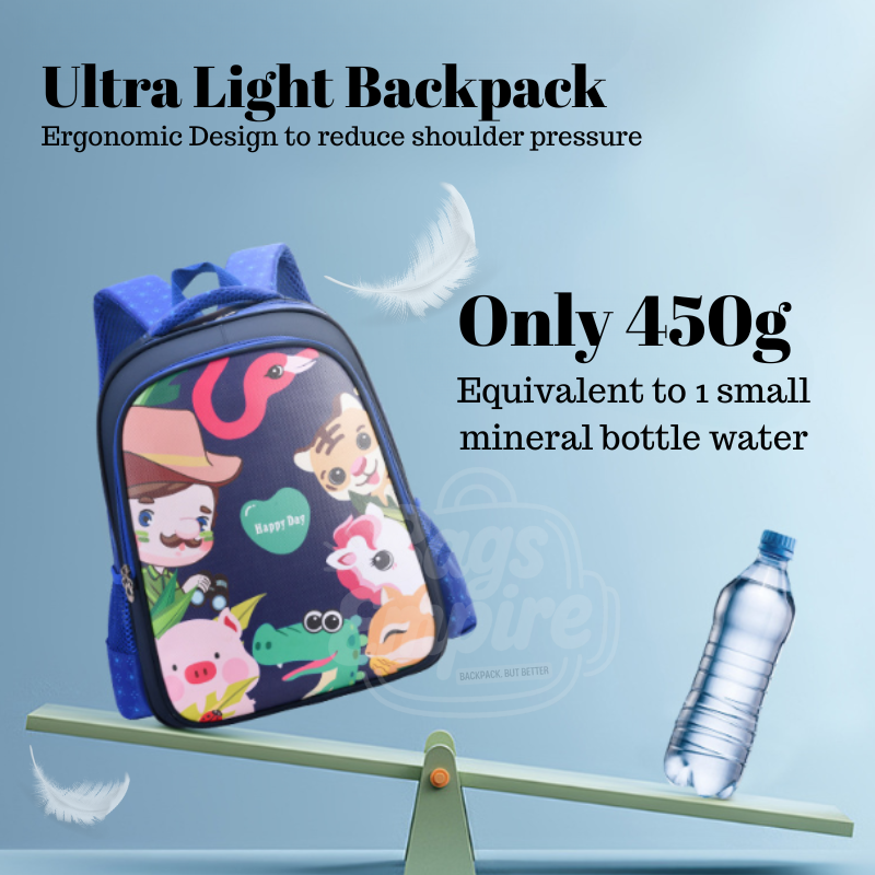 38cm School Bag Kids Labubu Bag Cartoon Beg Sekolah Budak Beg Sekolah ...
