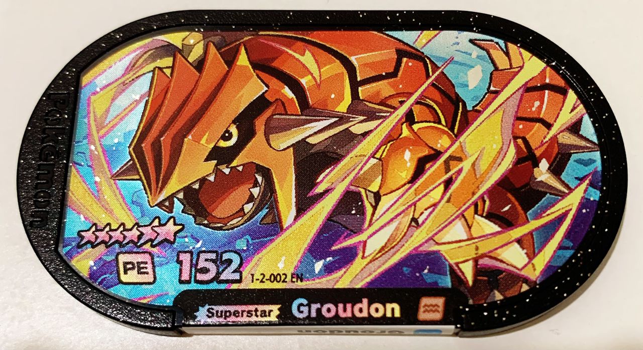 Pokemon Mezastar StarDust Version 2 Superstar Pokémon 1-2-002 Groudon 6 ...