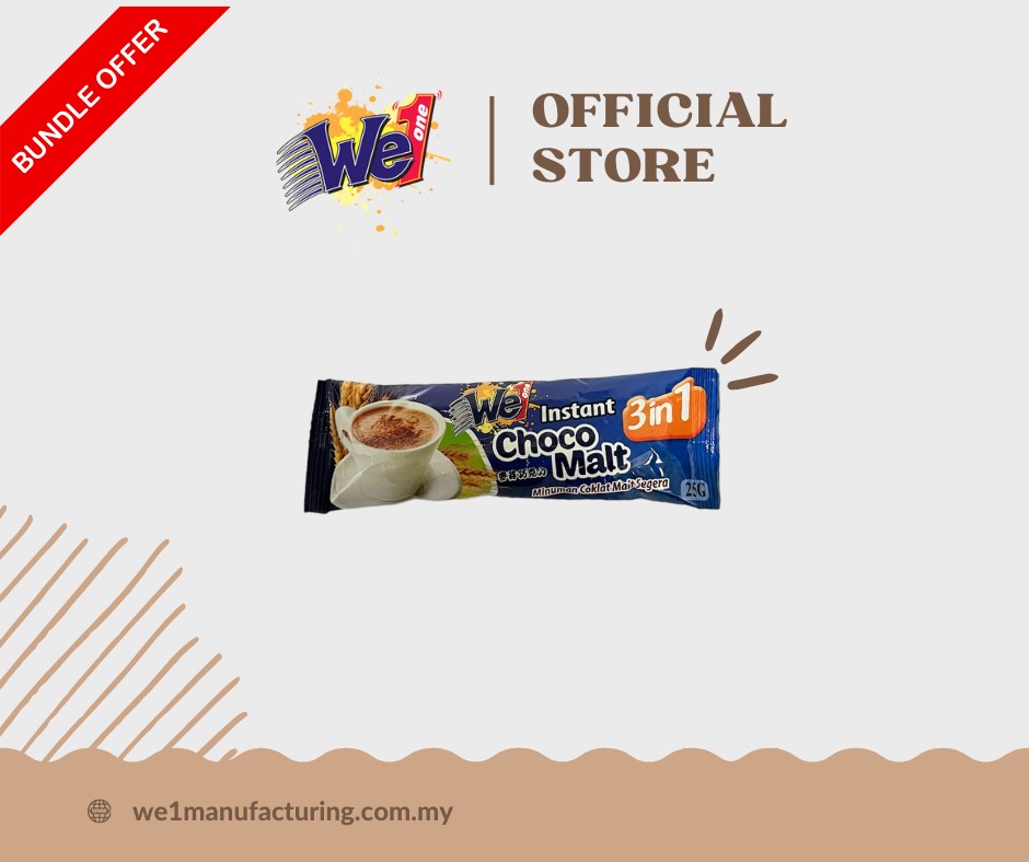 We1 3in1 Choco Malt drink (15's x 25g) | Shopee Malaysia