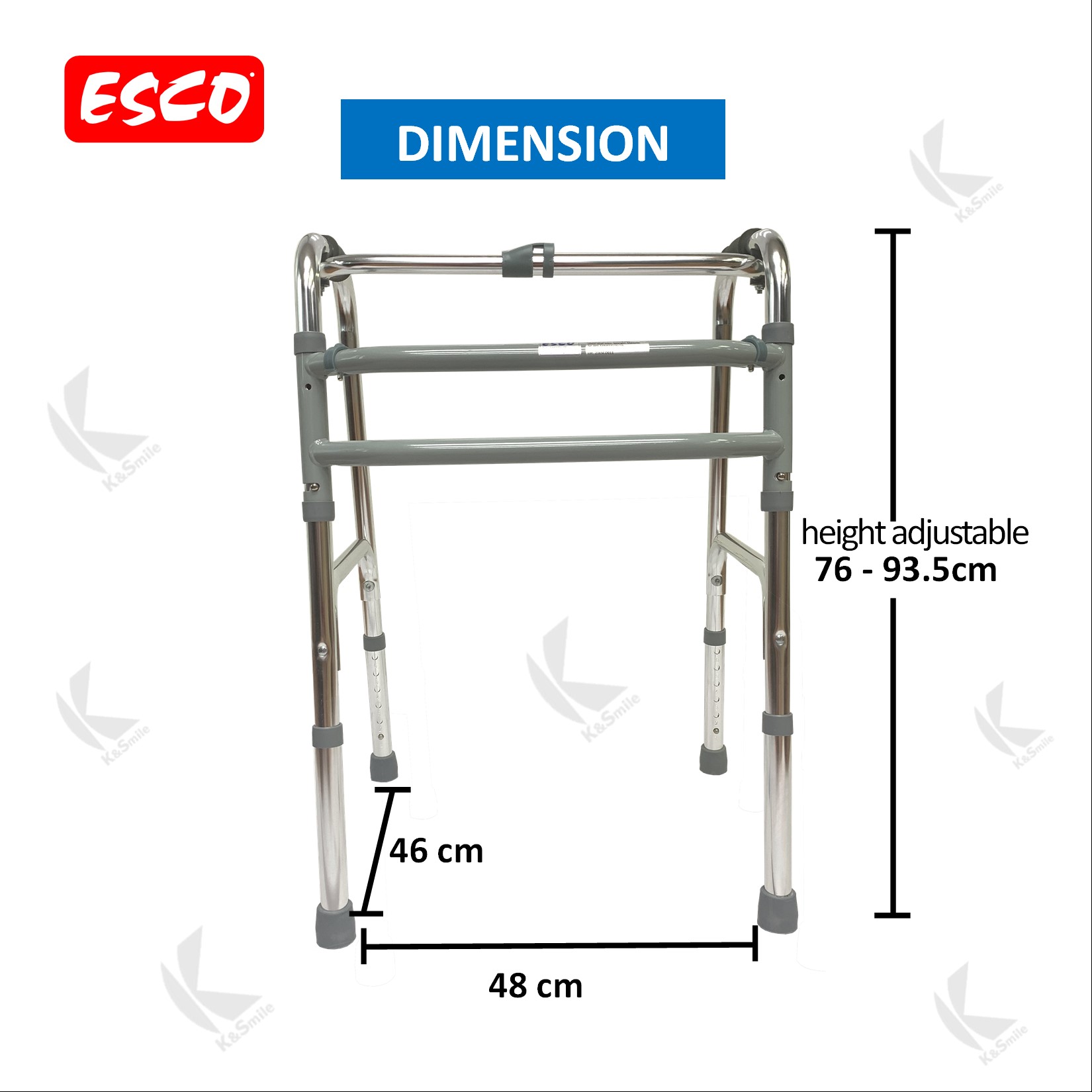 Esco Walking Frame-Dual Function /Reciprocal Walker/Tongkat BerKaki ...