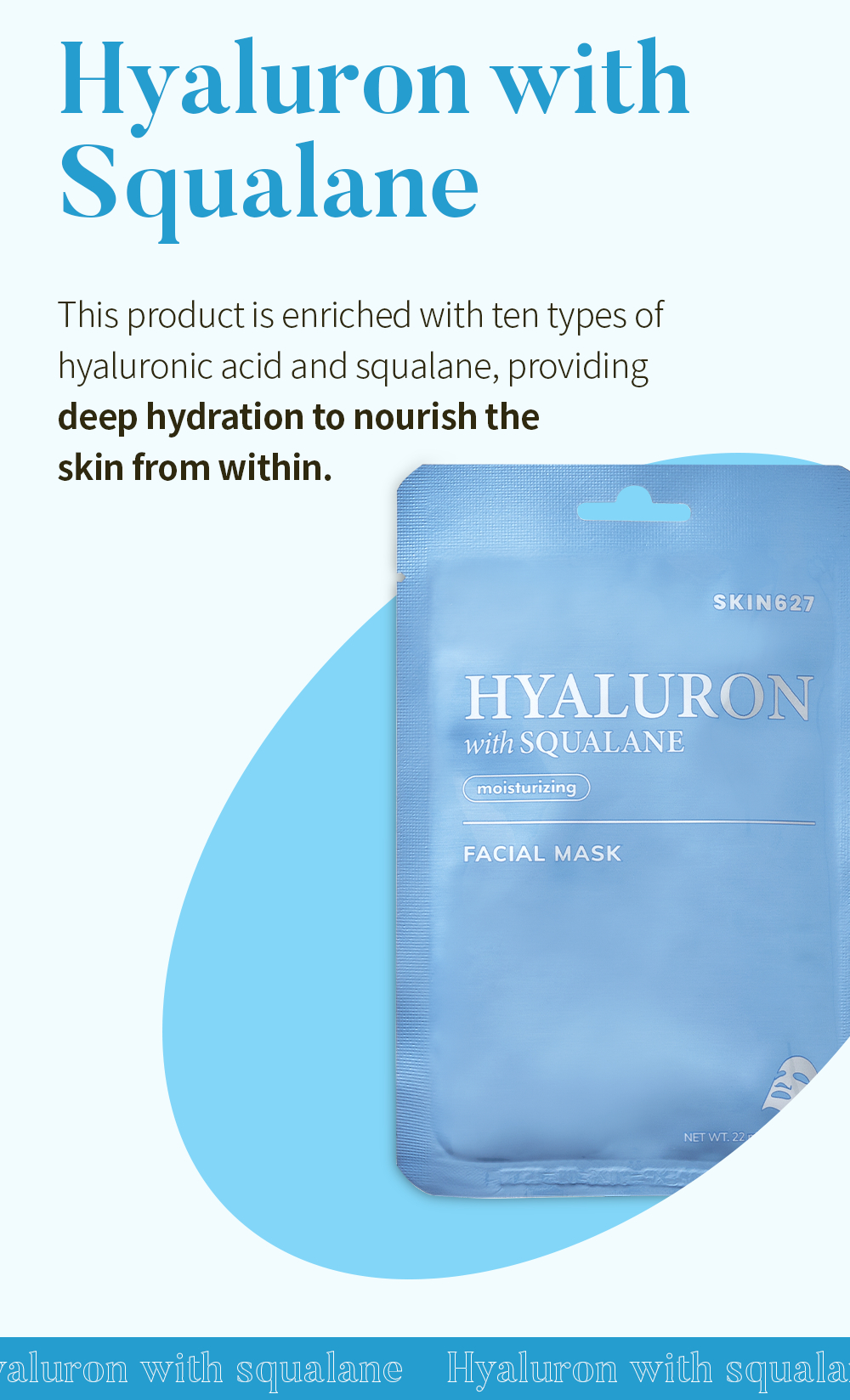 SKIN627 Facial Mask (22g/1pc) | Korea Daily Sheet Mask Moisture ...