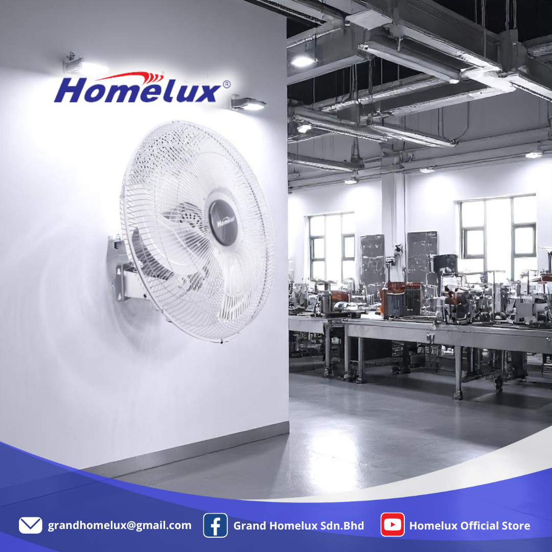 HOMELUX COMMERCIAL WALL FAN COMMERCIAL SERIES FAW-18 KIPAS DINDING ...