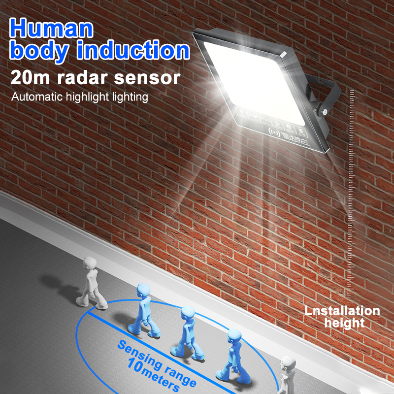 Lampu Sorot Solar Auto Motion Sensor IP68 Tahan Hujan Cahaya Kuat ...