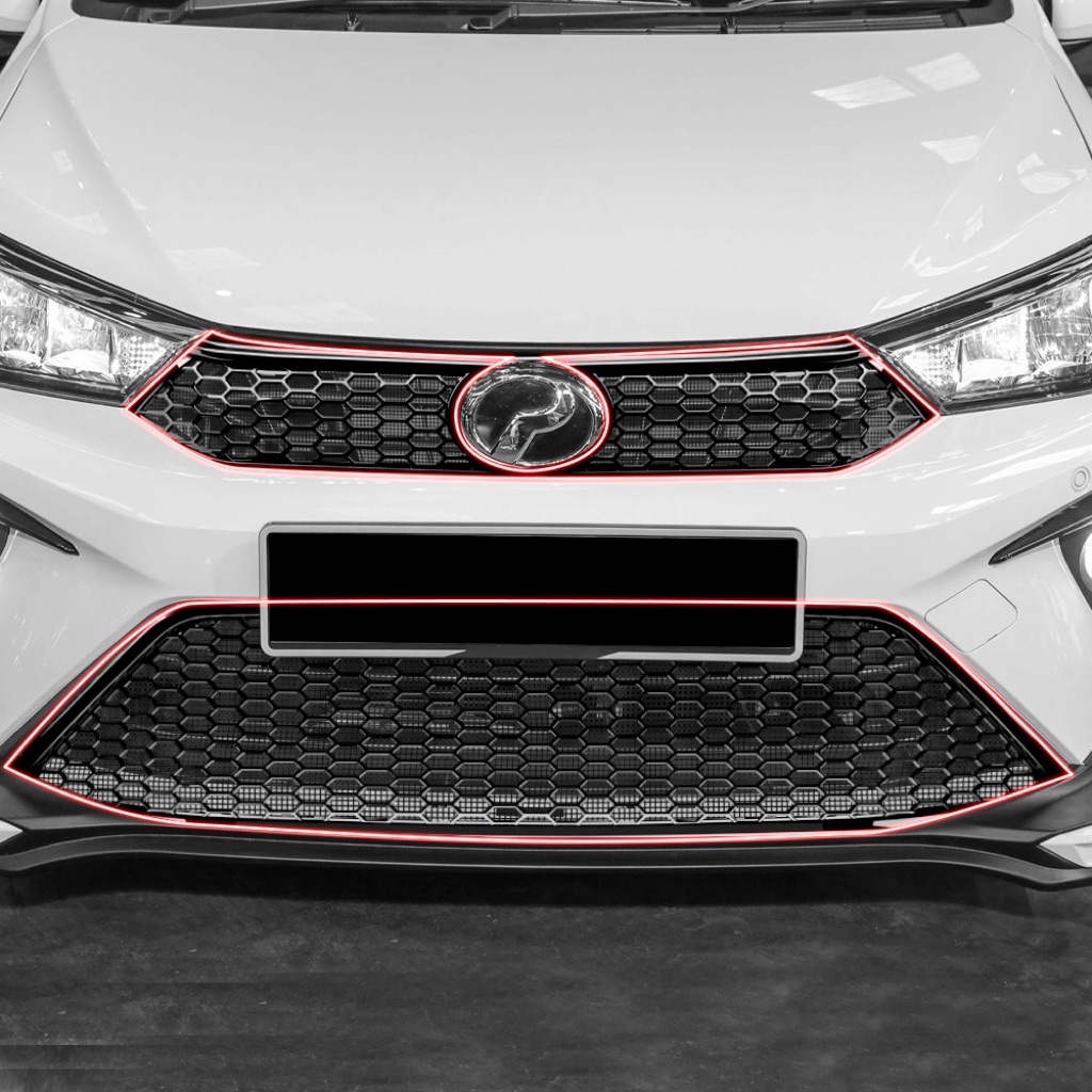 Vemart perodua bezza 2020-2025 maxcomb grille honeycomb design plug and ...