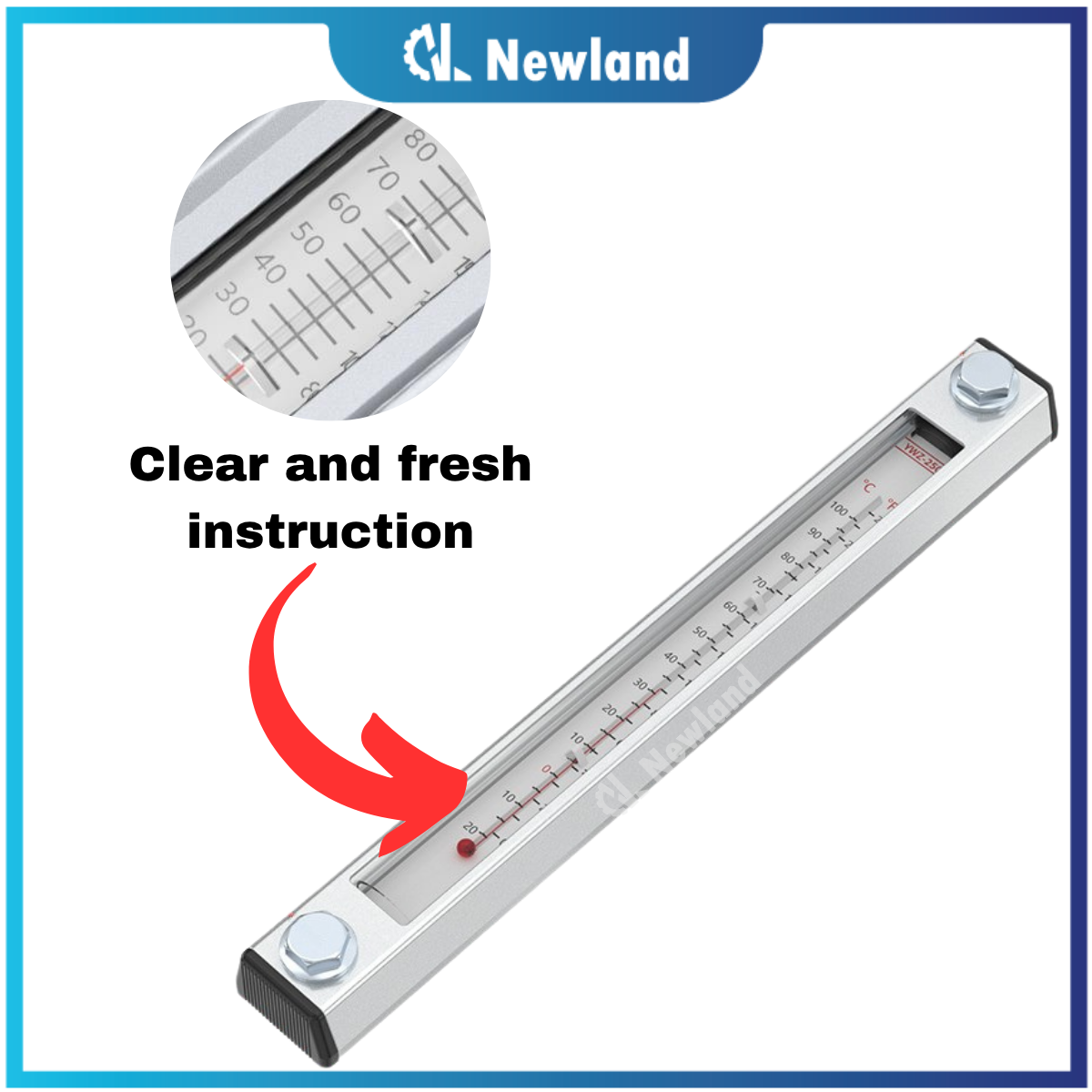 Hydraulic Tank Level Gauge with thermometer / Oil Level Gauge - Backhoe ...