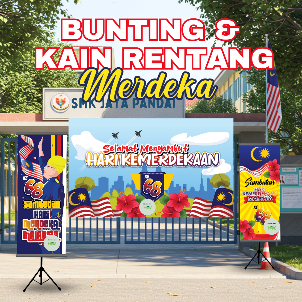 Kain Rentang Merdeka Kaki 5x3 ft | Sambutan Hari Kemerdekaan 2025 ...