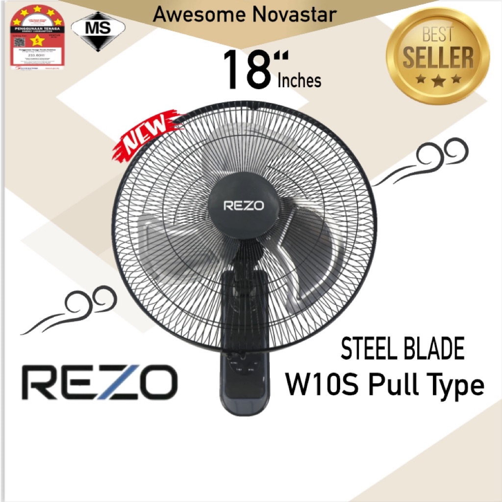 REZO 18" Wall Fan U10/U20 / W10 W20/W10S W20S Extreme Strong Wind ...