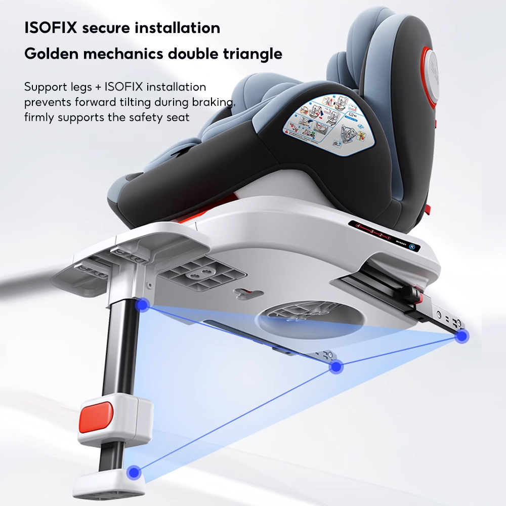 Baby Car Seat with Support Legs Newborn to 12 Years Old ECE Certied Car ...