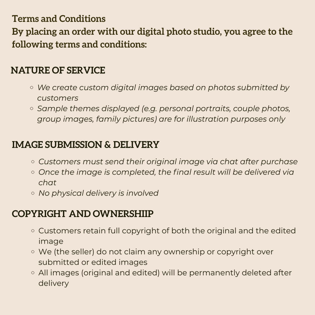 Custom Couple Portrait Studio Theme Personalized Digital Artwork ...