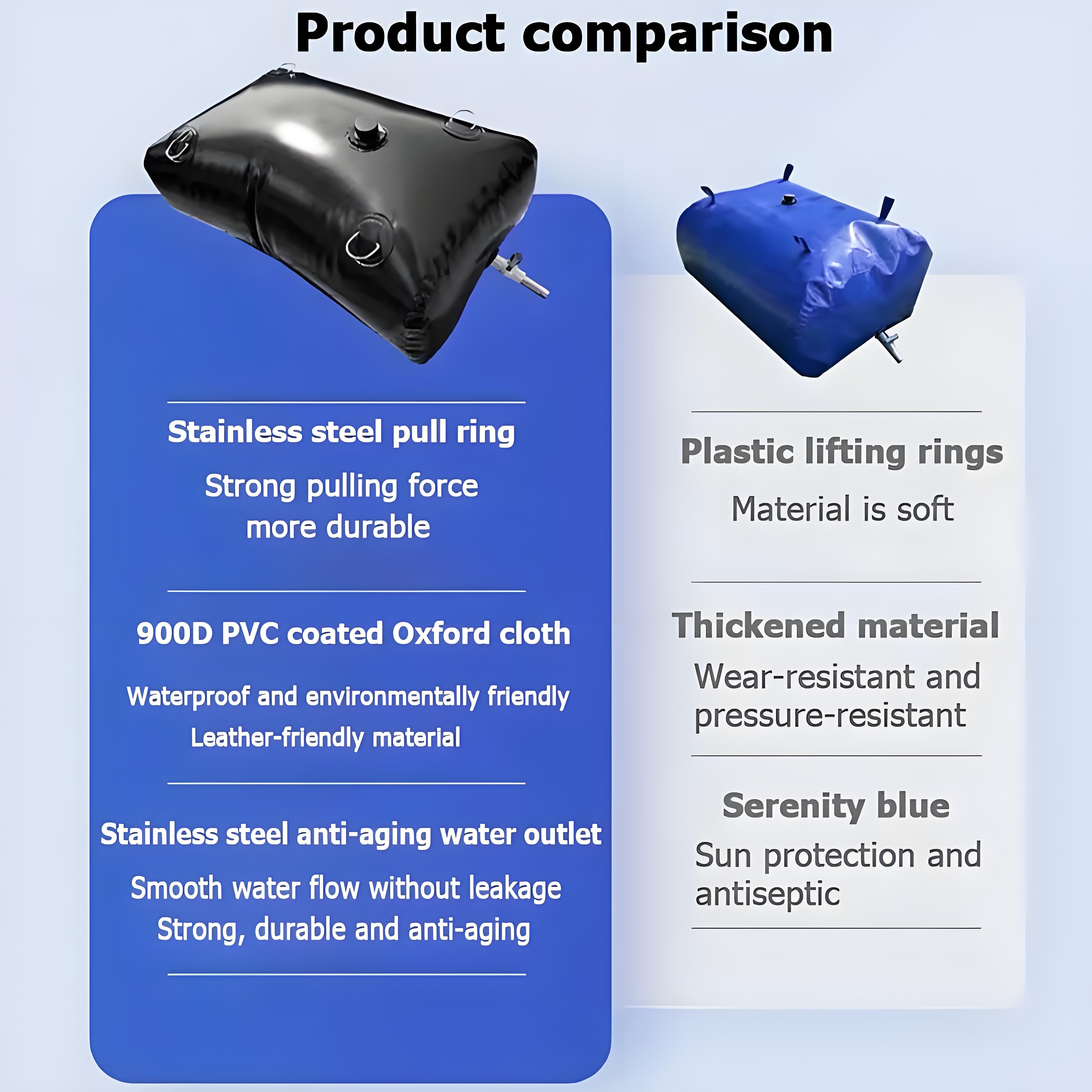 🇲🇾24H💯 Large Capacity Water Storage Bag Foldable Water Bag Water Tank ...