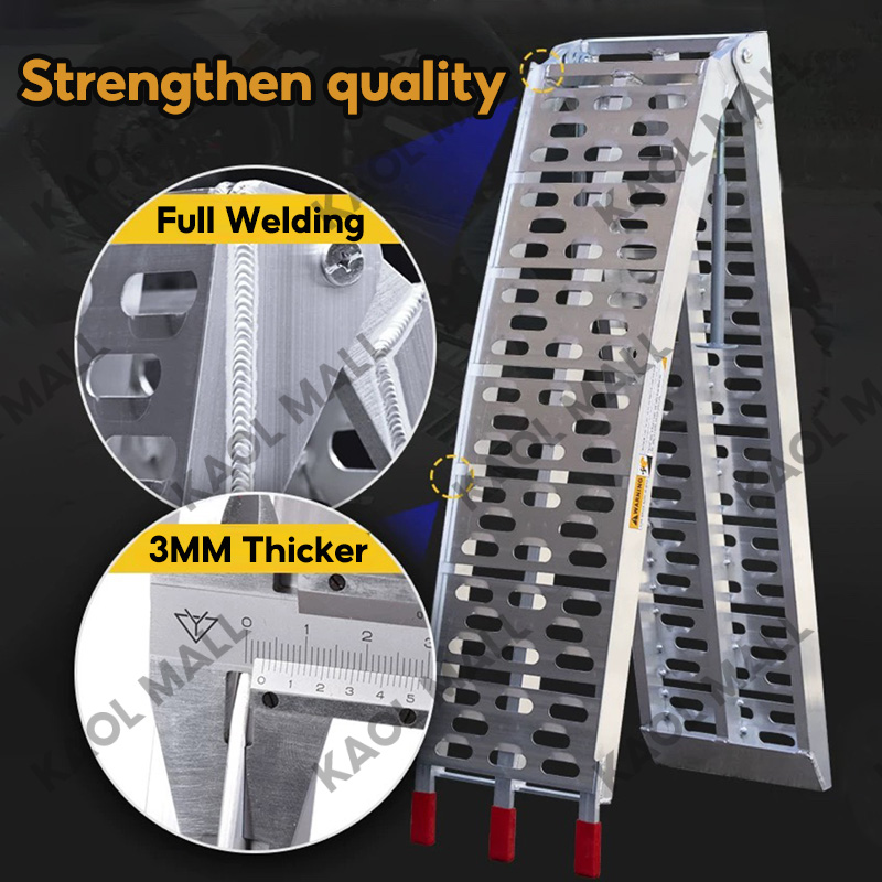 Aluminum Ramp Ladder Bike Motorcycle Tangga Motor Folding Ladder Heavy ...