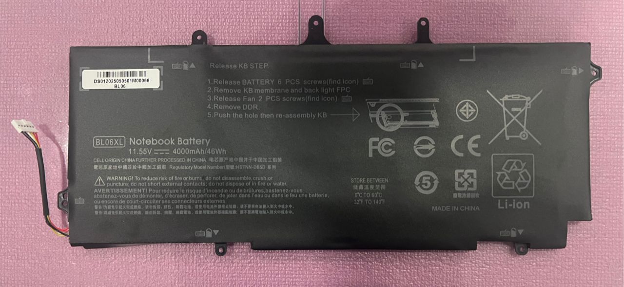 HP Envy Spectre 14-3000 EliteBook Folio 1040 G0 G1 G2 BL06XL HSTNN-DB5D ...