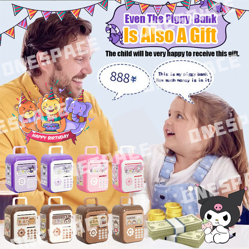Capybara Kuromi Piggy Bank With Key Lock Toys For Kids And Girls Boys ...
