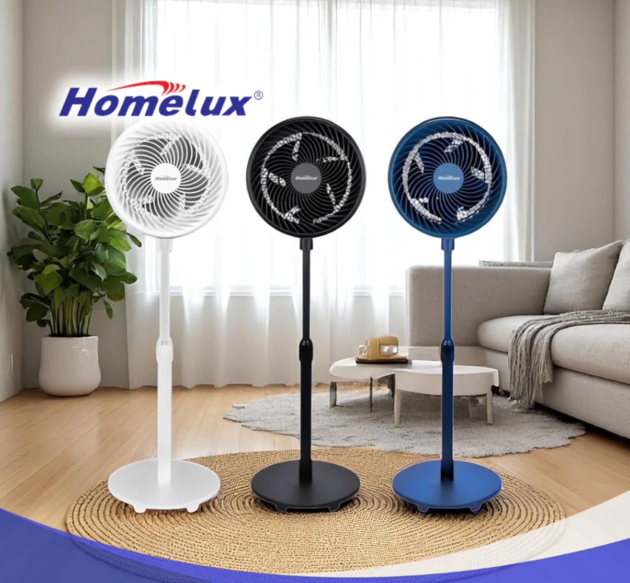 Homelux 8'' Jet Air 2 in 1 Stand Fan / Table Fan / Living Fan / 8'' Fan ...