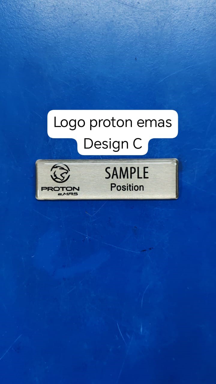 Proton Name tag 7 cm X 2 cm stainless steel Proton Name tag Proton E ...