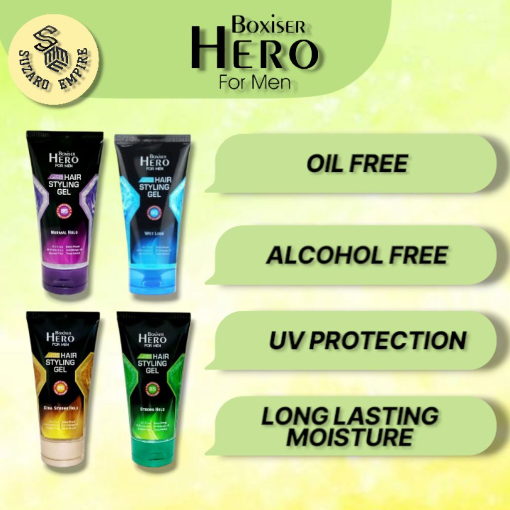 BOXISER HERO HAIR STYLING GEL 150ML | Shopee Malaysia