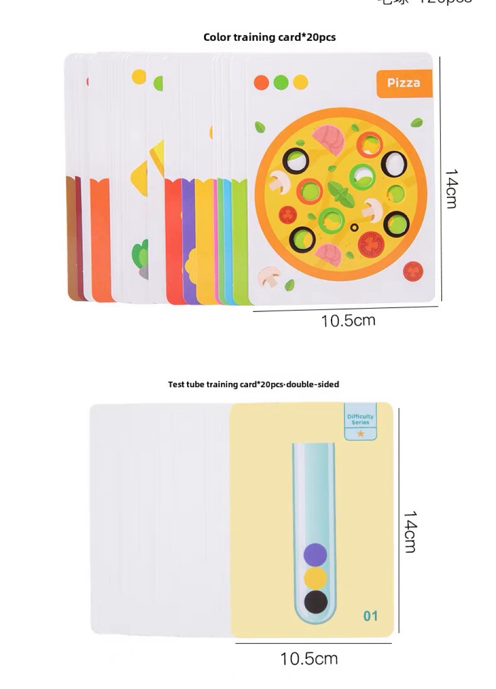 Montessori Pom Pom Clamp Game with 40 cards| Mainan Sorting Bola Warna ...