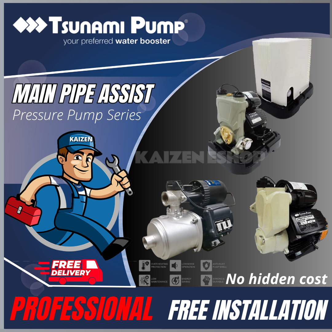 TSUNAMI JLM Series Outdoor Main Pipe Assist Water Pump + Free ...