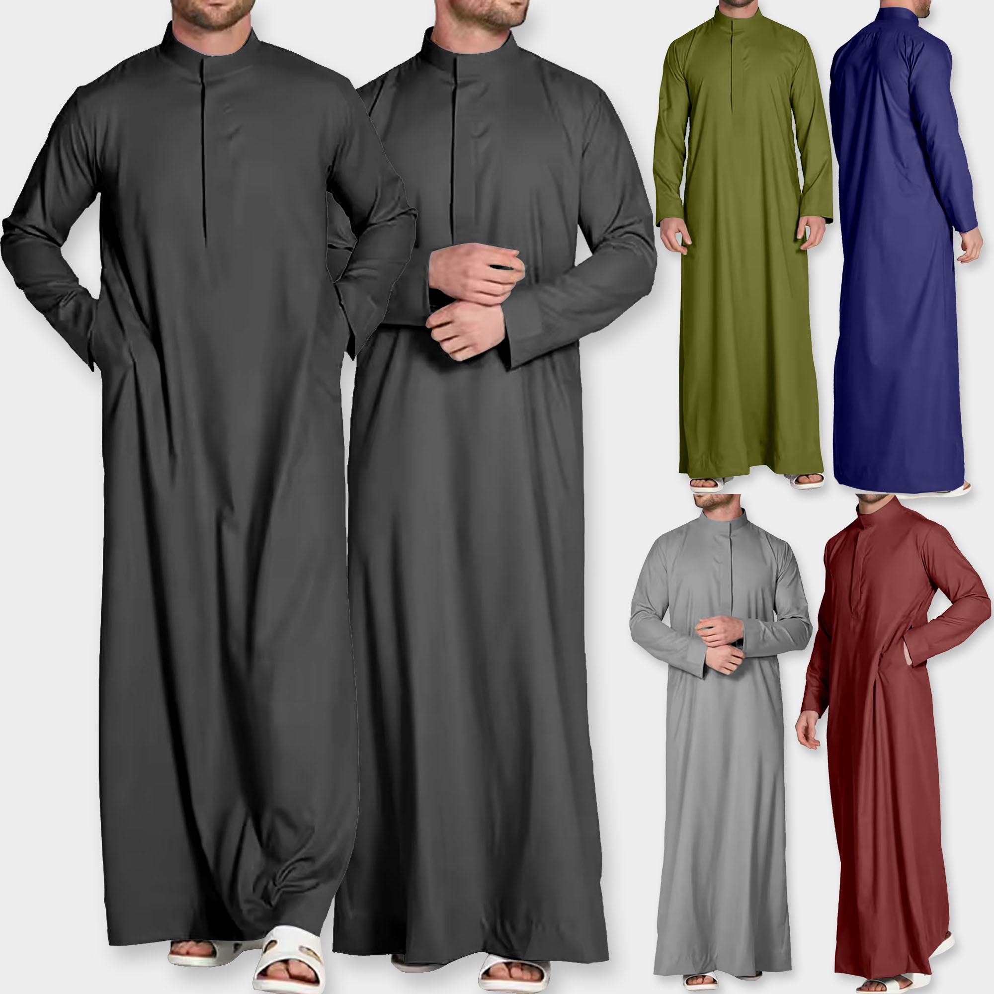 Exclusive Elegant Long Jubah Dress for Men’s / Jubah Lelaki Dewasa ...