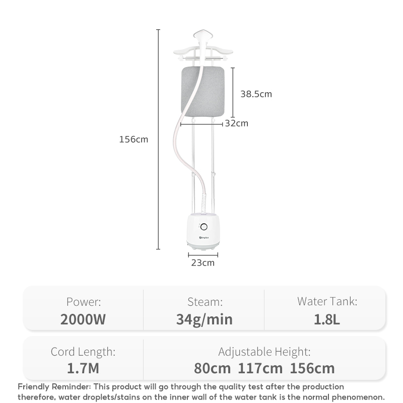 SimplusKitchen 2 in 1 Garment Steamer丨2000W丨Ironing Board丨Double Poles丨 ...