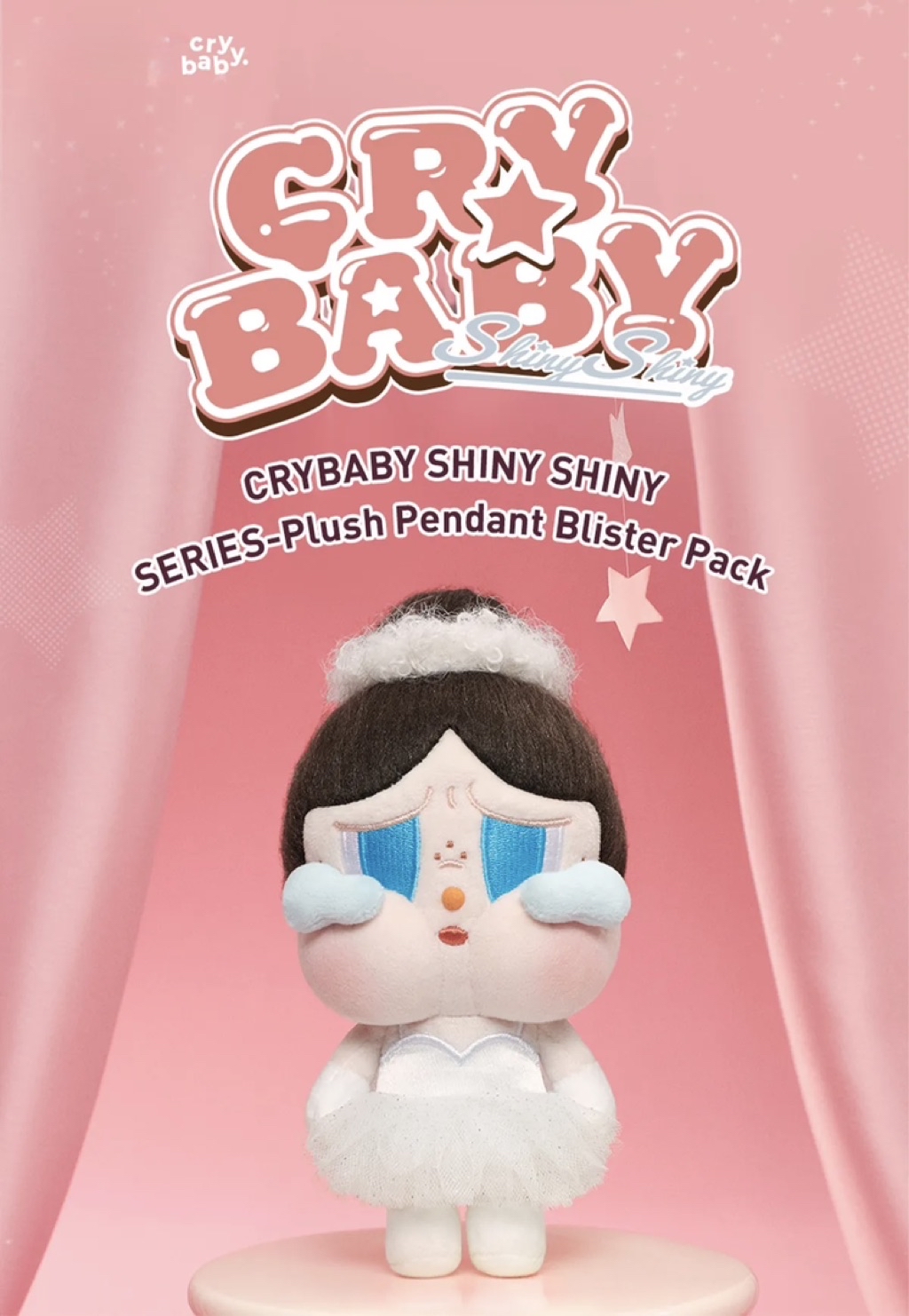 [100% Authentic] CRYBABY SHINY SHINY SERIES Plush Doll Pink Black ...
