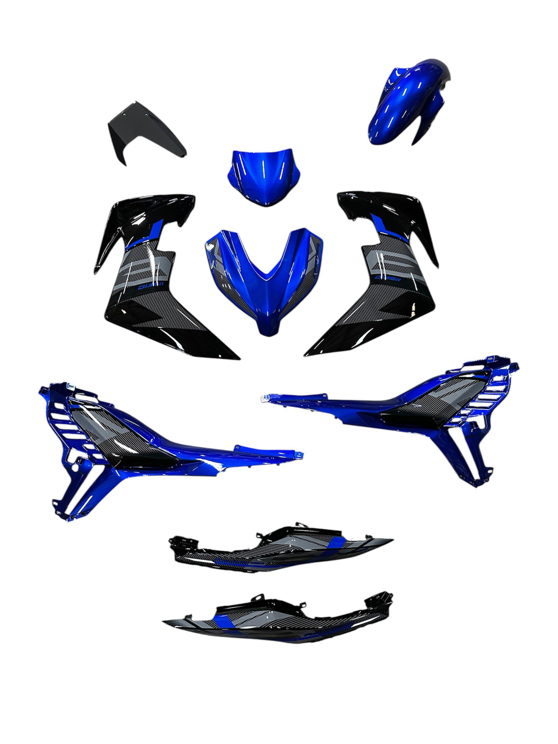 Y16 V1 V2 COVERSET Y16ZR RC DPBMC BLACK BIRU ABS Y16-ECT-RC-8 ORIGINAL ...