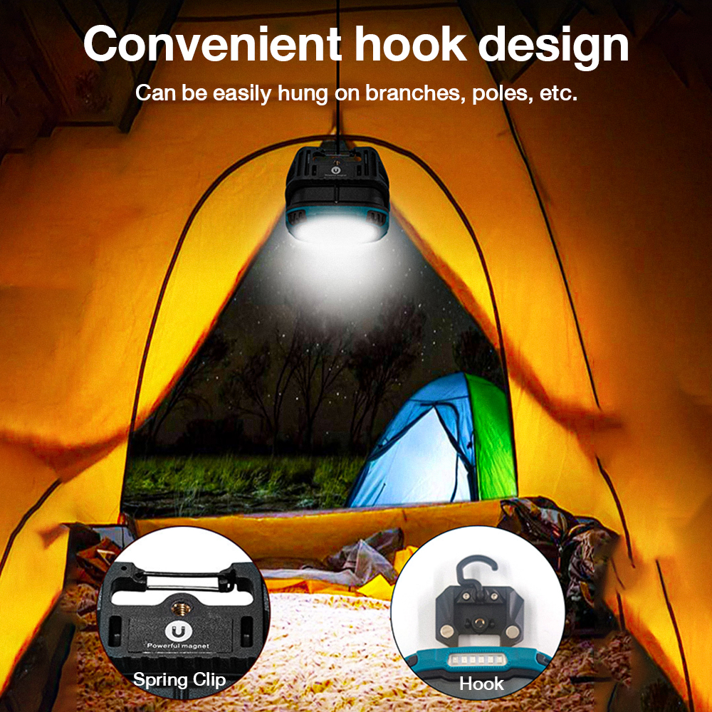 Multi functional COB Work Light rechargeable Type-C outdoor lighting ...