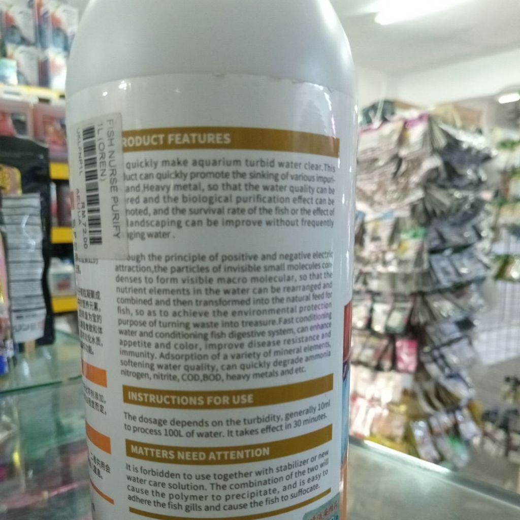 fish nurse purify 1L (oren) | Shopee Malaysia