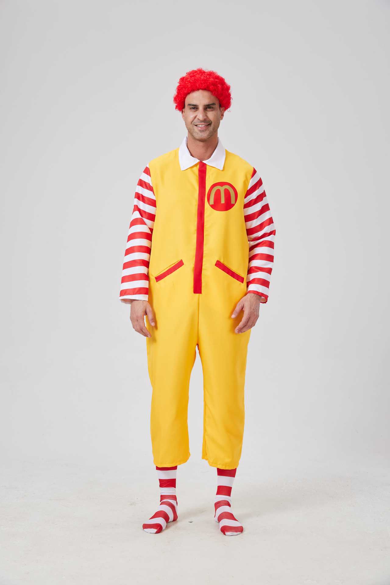 (Ready Stock) McDonald Joker Cosplay Full Set Costume Suit For Man ...