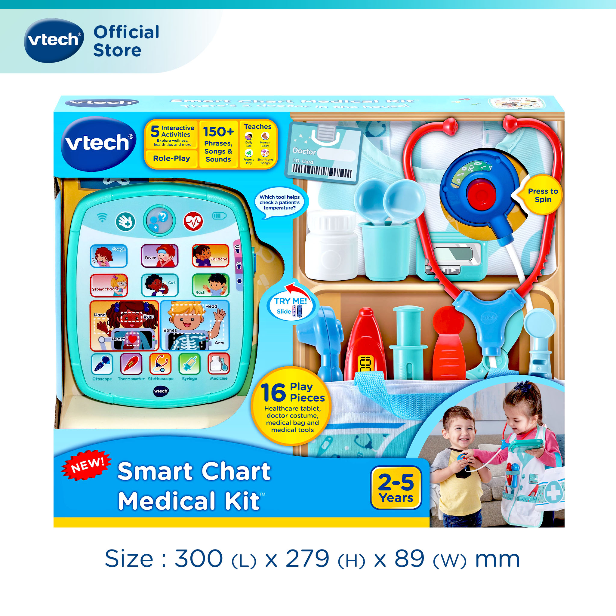 VTech Doctor Kit Set Smart Chart Medical Kit Kids Doctor Toys Toys for ...