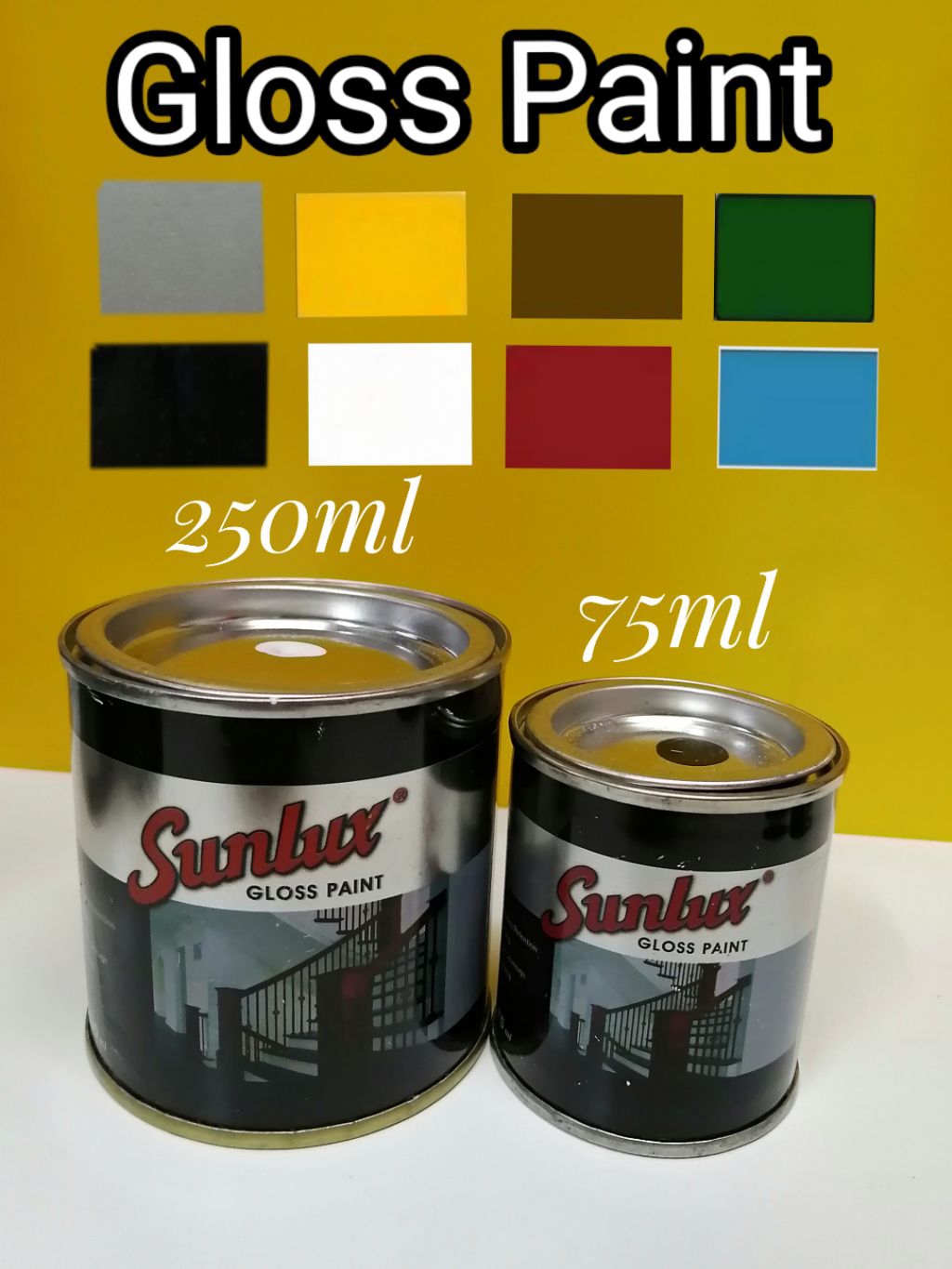 Sunlux Gloss Paint Wood, Metal Paint Cat Minyak Cat Kayu Cat Besi 木, 铁漆 ...